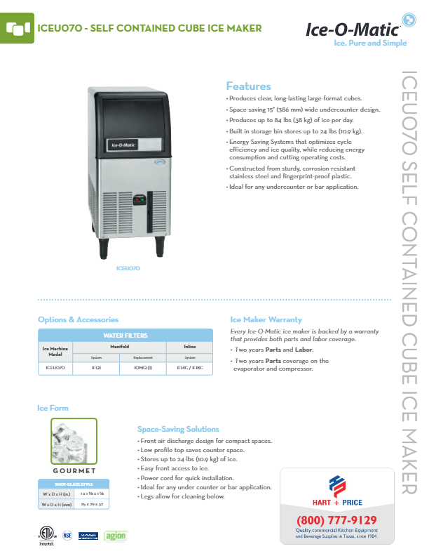 Ice-O-Matic Archives | Hart+Price